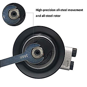 Senray Professional Air Random Orbital Palm Sander, 5-Inch Heavy Duty Dual Action Pneumatic Sander with 1pc Spare Plate, 8Pcs Sandpapers