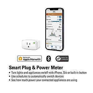 Eve Energy - Apple HomeKit Smart Home, Smart Plug & Power Meter & Motion - Smart Motion Sensor with Light Sensor, IPX3 Water Resistance, Notifications