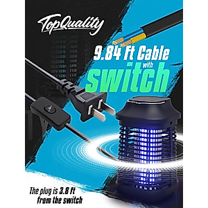 15W Bug Zapper, Mosquito Zapper Fly Zapper, Electronic Mosquito Repellent to Trap Bug Insect Fly Indoor Outdoor, 15W Bug Light & Extra 1 Replacement Lights