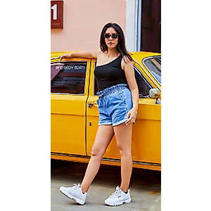 FEISEDY Classic Women Sunglasses Fashion Thick Square Frame UV400 B2471