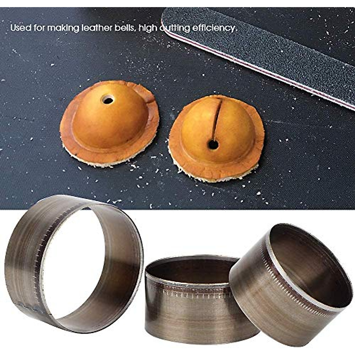 XILEWHZF Leather Cutting Dies Set,7 Pcs Leather Punching Tool,Shape Round Cutting Mold Punching Die Set for Handmade DIY Leather Craft