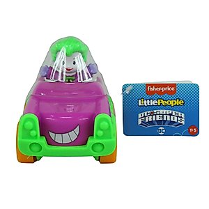 Fisher Price Little People DC Super Friends, Imaginext DC Superhero Toys, Creative, Educational Toys, Fisher Price Joker, Wheelies to Make Story Telling Times More Exciting