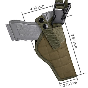 Shoulder Holster Xaegistac Airsoft Holsters General Vertical Gun Holster Adjustable for Most Kinds of Pistols (Khaki)