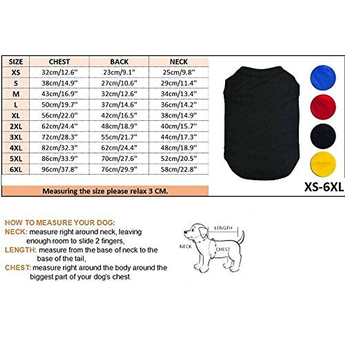 Hottest! DIY Summer Customized Personalized Tanktops with Text Custom Dog Cat Pet Puppy Tee Shirt Tank Top Vest Apparels Clothes (S, Custom Black)