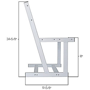 Extreme Max 3006.6641 Universal Aluminum Dock and Patio Bench