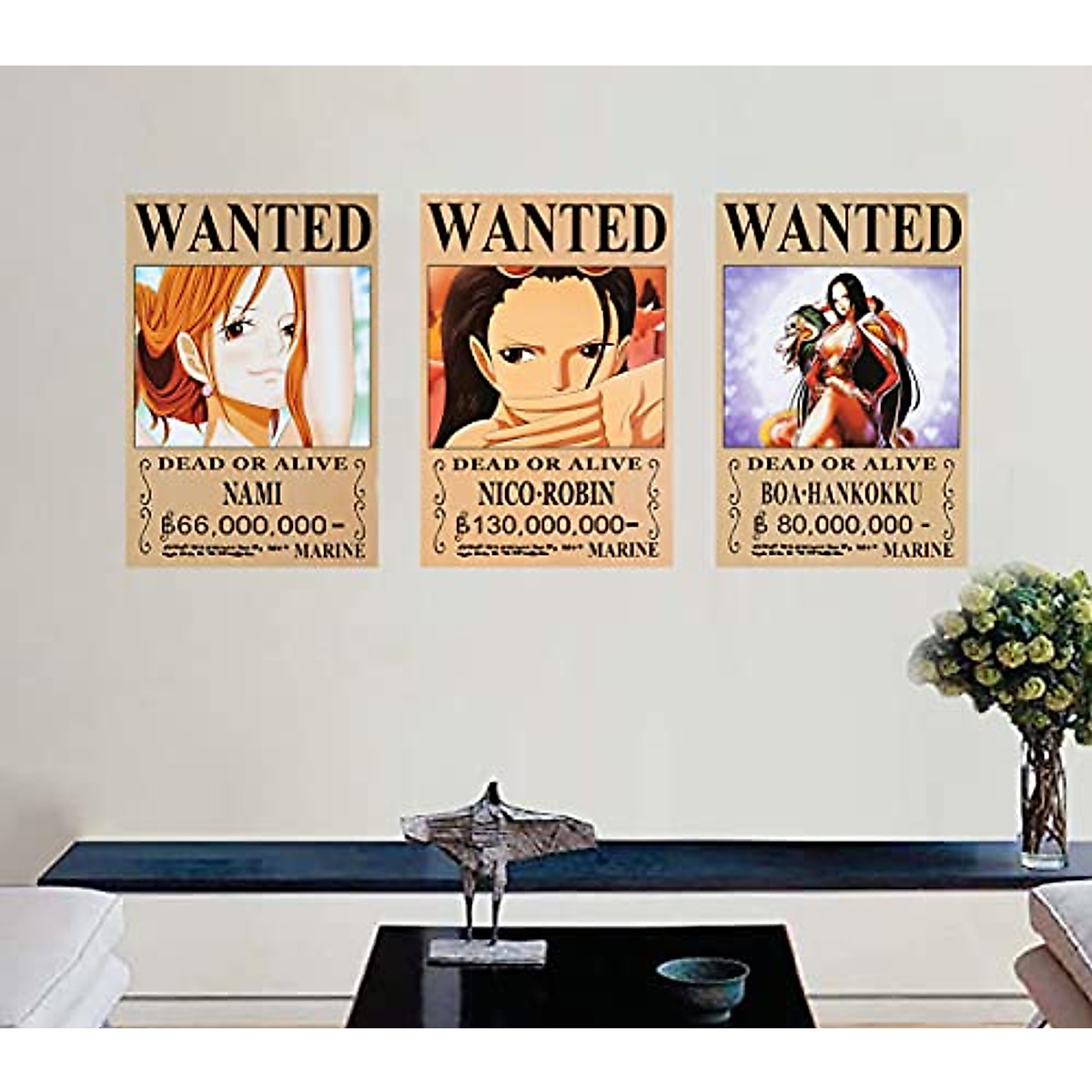 One Piece Wanted Posters 42x29cm 17Pcs Straw Hat Pirates Crew Luffy 1.5 Billion Collection Birthday Gifts