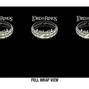 Lord of the Rings OFFICIAL the Journey 24 oz Insulated Canteen Water Bottle, Leak Resistant, Vacuum Insulated Stainless Steel with Loop Cap, Black