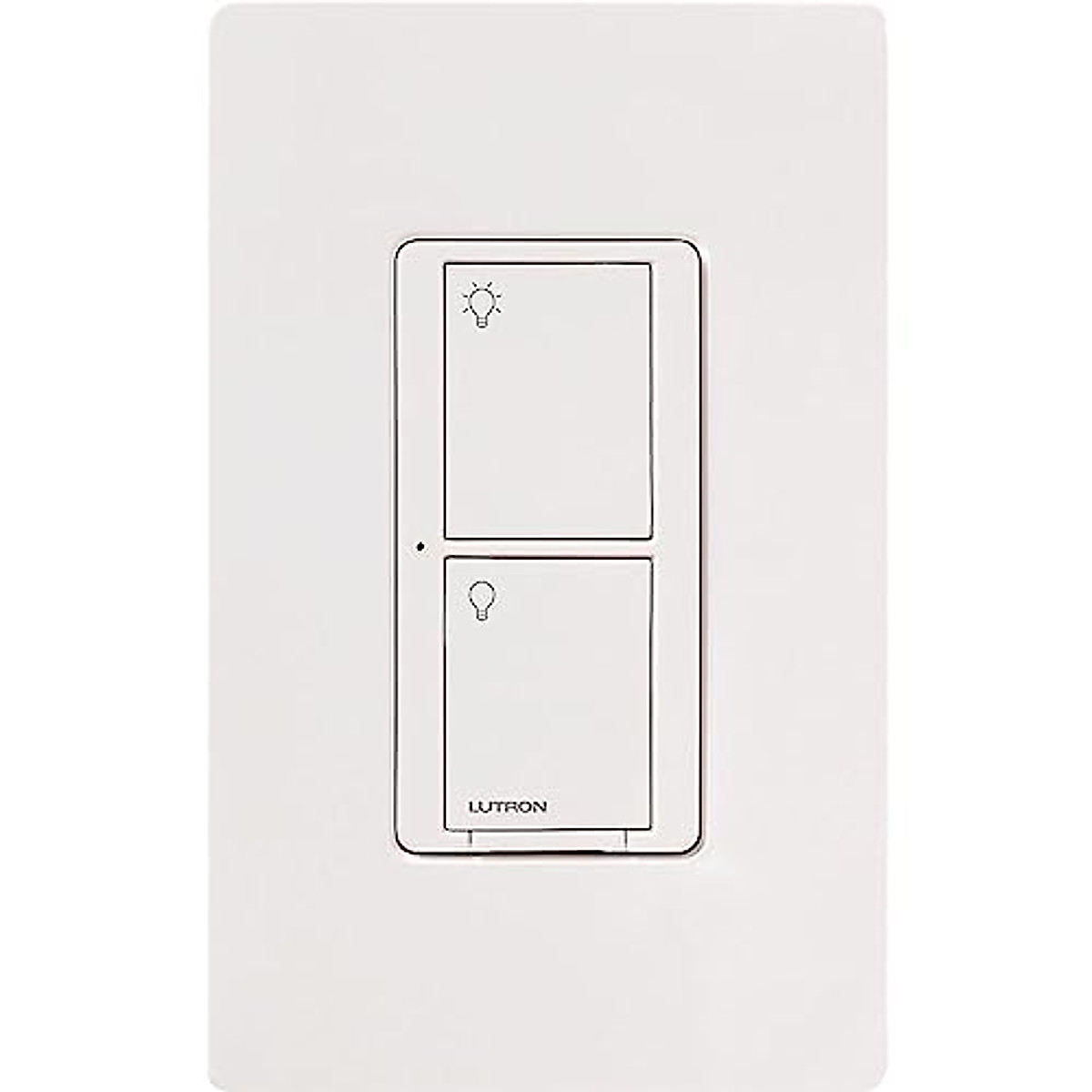 Lutron Caseta Smart Lighting Switch for All Bulb Types or Fans | Neutral Wire Required | PD-6ANS-WH | White (3-Pack)