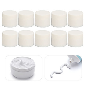 10Pcs Empty Cream Jars, Portable Refillable Leak Proof Cosmetic Cream Jar for Face Cream Lotion