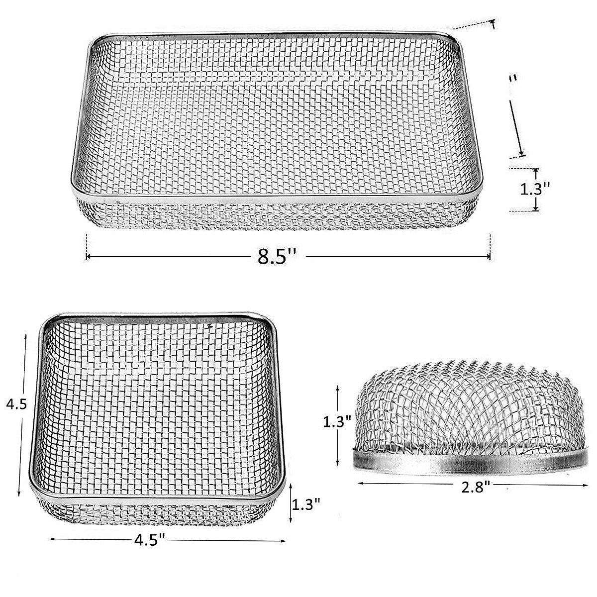 RV Furnace Vent Screen for RV Water Heater Vent Cover, RV Bugs Screen, Flying Insect Screen, Stainless Steel Mesh with Installation Tool
