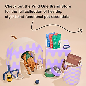 Wild One Glow Skin & Coat Supplements, Soft-Chews, Promote softened Skin and Healthy Coat for Dogs, 30+ Day Supply