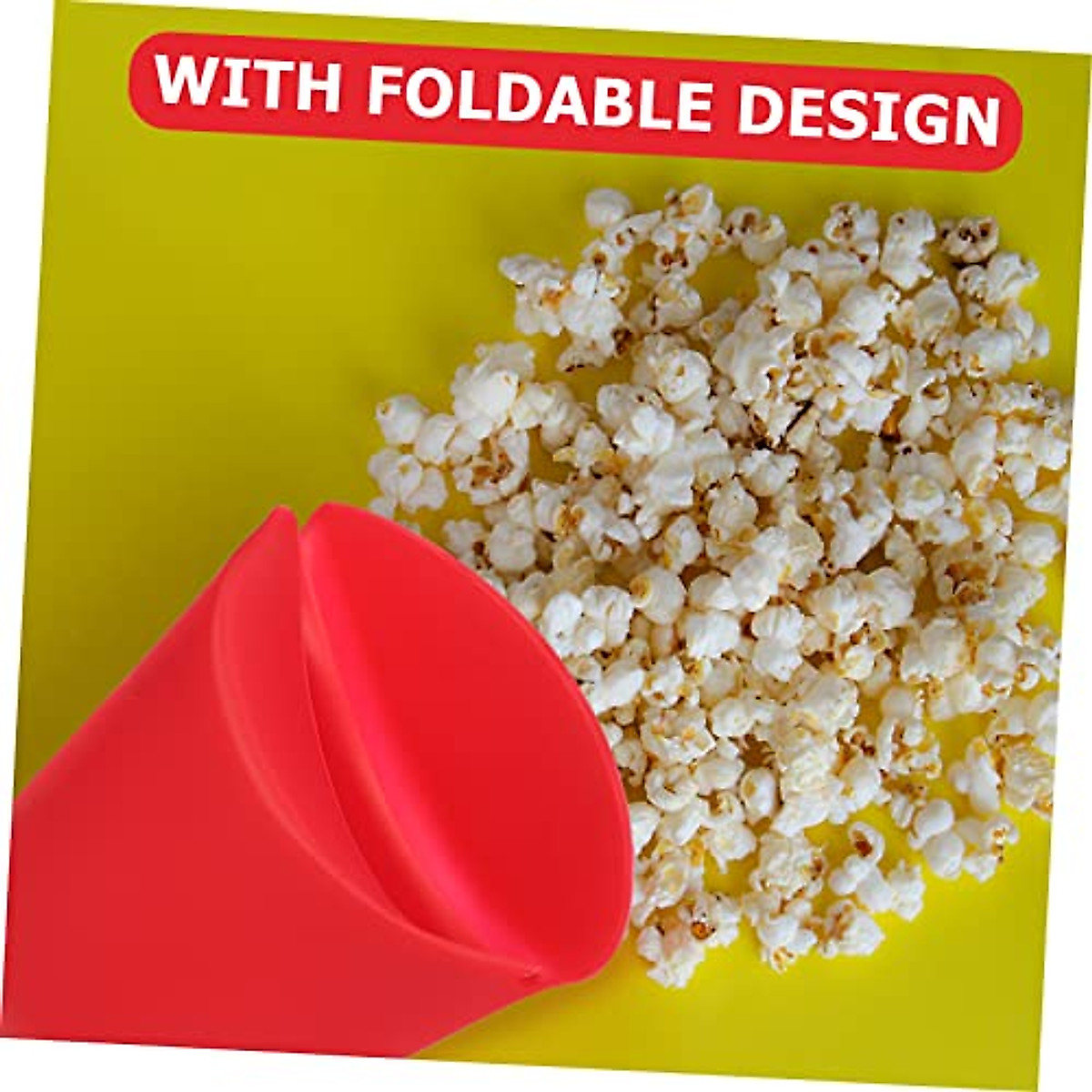BESTonZON 8 Pcs Popcorn Popcorn Bucket Mini Treat Boxes Cake Containers Mini Cake Containers Snack Bowl Folding Popcorn Boxes French Fries Holder French Fries Boxes Cookie Cake Candy Box