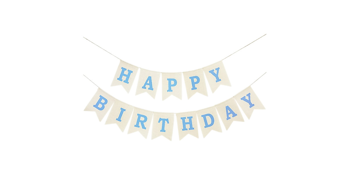 Blue Happy Birthday Banner - Perfect Party Decoration
