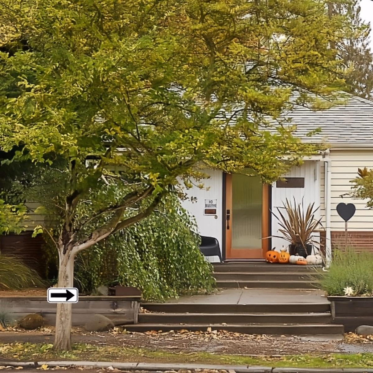 2-Pack Arrow Sign,for Indoor or Outdoor Use，12"x 6" .04" Aluminum Reflective Sign Rust Free Aluminum-UV Protected and Weatherproof