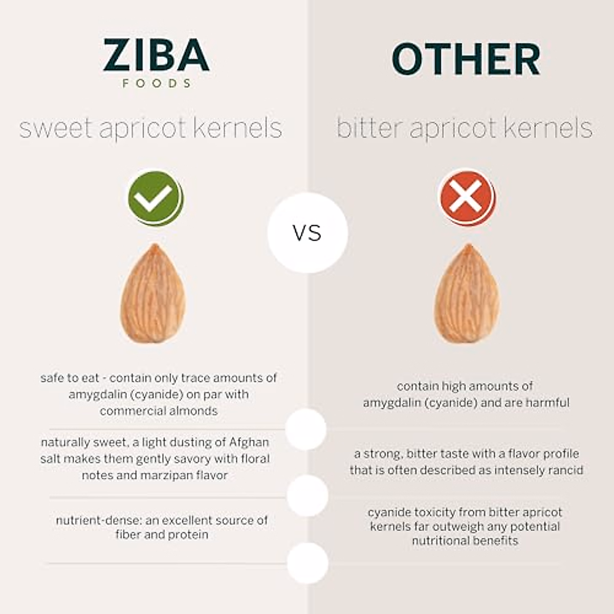 Ziba Foods Trail Pairing - Sweet Apricot Kernels & Dried Mulberries Mix - Non-GMO, Vegan, Whole 30 Friendly & Paleo - High in Fiber, Iron & Immune Boosting Antioxidants - Sweet & Savory, Pack of 6