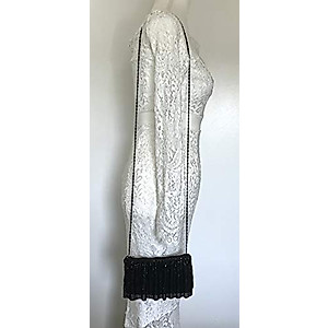 Frewahmesh Womens Evening Clutch Metal Mesh purses handbags with shoulder chain strap for Coctail Party Prom Wedding (Black)