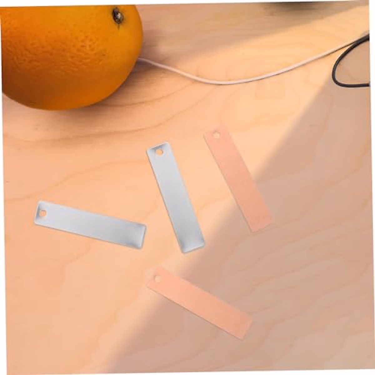 8 Pairs Battery Electrode Sheet Batteries Zinc Electrode Strip Zinc Plates Battery Experiment Materials Anode for Zinc Electroplating Zinc Anode DIY Fruit Battery Materials Copper HOOTNEE