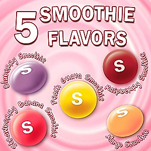 SKITTLES Smoothies Chewy Candy Bulk Pack, Fruit Chews Candy, Sharing Size, 15.6oz, 6-Pack Bulk Box
