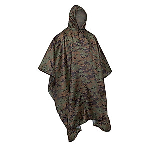 Rothco R/S Poncho, Woodland Digital Camo