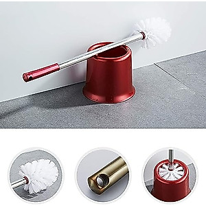 Compact Toilet Bowl Brush Wall Mount Floor Toilet Cleaner Brush Hand Cleaning Tool Toilet Brush with Stable and Sturdy Stand