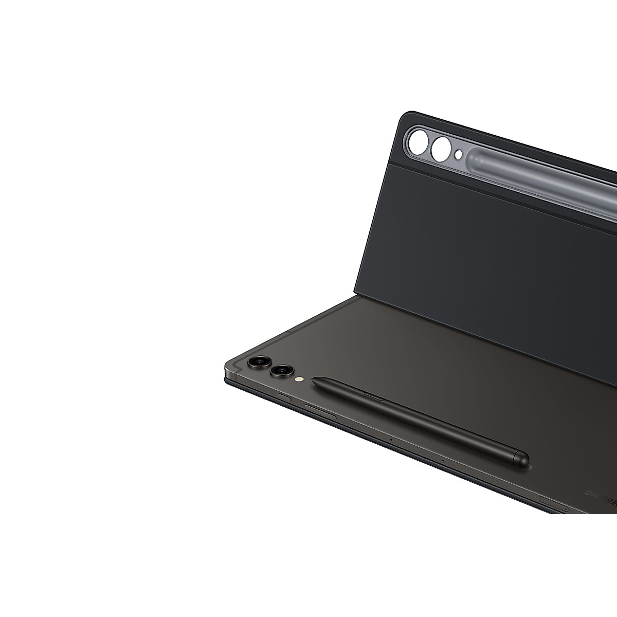 Samsung Galaxy Tab S9 FE+ Book Cover Keyboard Slim, Tablet Protector Case, Thin and Lightweight Design, Magnetic Back, PC-Like Experience, Wireless Keyboard Sharing, US Version, Black