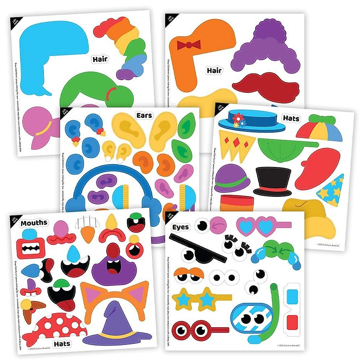 Colorforms — Silly Faces Game — Family Fun with Classic Activity — Ages 3+