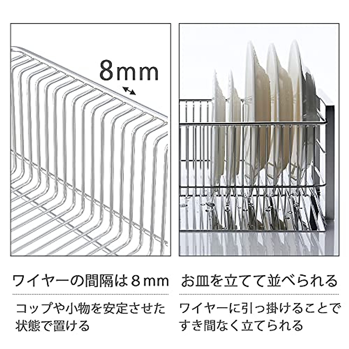 下村企販 Shimomura Kihan 35728 Tsubamesanjo Dish Rack, Slim, Vertical Storage, Made in Japan, Stainless Steel, Chopsticks Rest Included