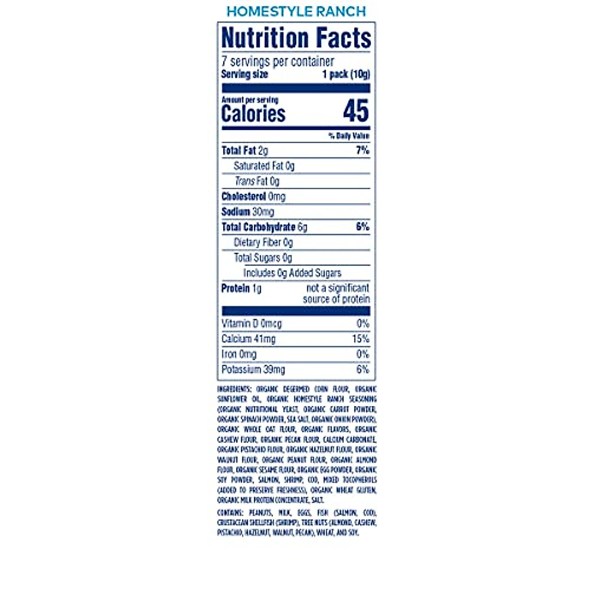 SpoonfulONE Early Allergen Introduction Crunchy Puffs | Smart Feeding Snack Food for an Infant or Baby 9+ Months | Certified Organic (Homestyle Ranch, 28 Pack)