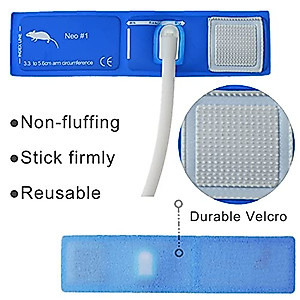 2 Pcs Veterinary Blood Pressure Cuffs Reusable Pet Sphygmomanometer Cuff Accessories for Hamster - Animal Monitor Cuff Set with 2 Kinds of Interfaces (Hamster)