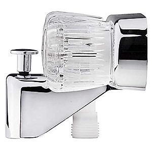 Laguna Brass 3210ACP/4120CP RV Replacement Non-Metallic Two Handle 4" Tub Diverter with Matching Hand-Held Shower Set, Chrome Finish