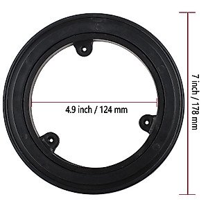 TamBee 7 Inch Lazy Susan Plastic Rotating Turntable with Steel Ball Bearings Swivel