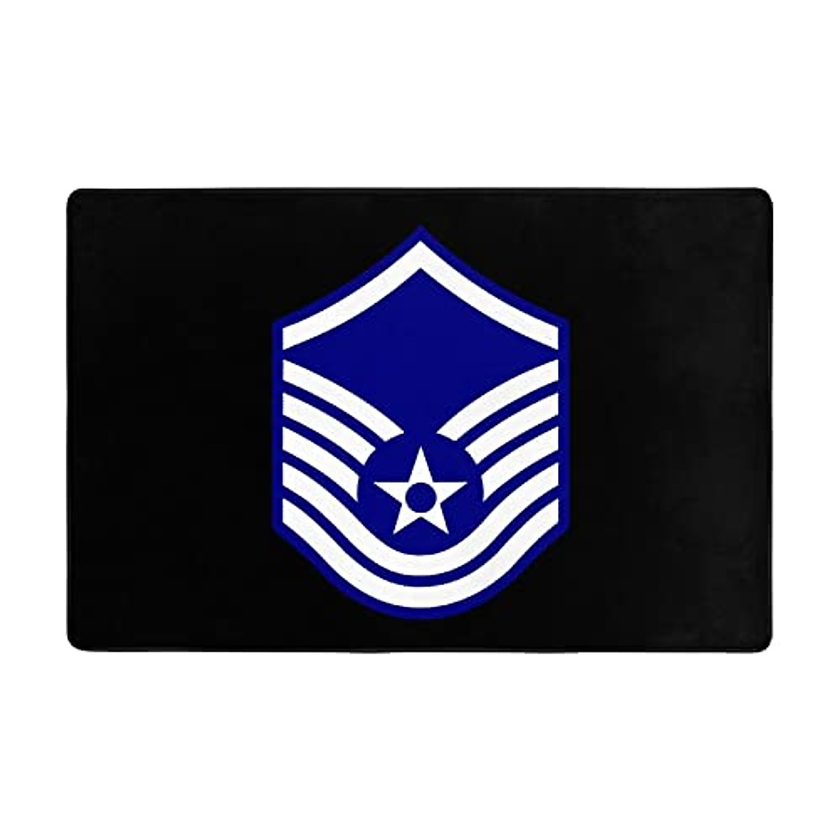 Air Force Master Sergeant 1st SGT Diamond Rank Area Rug Living Room Bedroom Kitchen Sofa Bedside Carpet Floor Mats 36"X24"