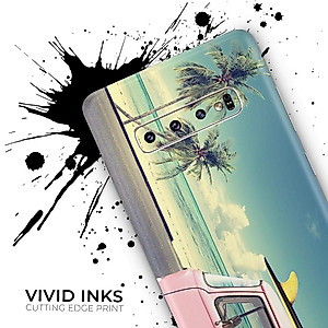 DesignSkinz Beach Trip Protective Vinyl Decal Wrap Skin Cover Compatible with The Samsung Galaxy S20 (Screen Trim & Back Glass Skin)