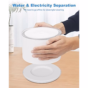 YauYik Cat Water Fountain, 57 oz/1.7L Automatic Pet Water Fountains with Wireless Pump, Pet Water Fountain for Cats and Dogs with Smart LED Light, Ultra Quiet & Multi-Filtration