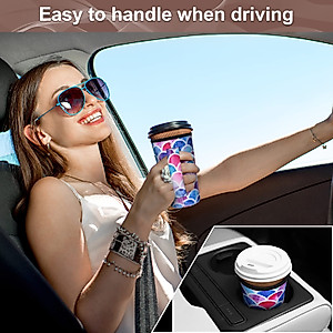 30 Pcs Reusable Iced Coffee Sleeve for Cold Beverages Cups Reusable Neoprene Insulator cup Sleeve with Handle Neoprene Holder Suitable for Hot And Cold Coffee or Ice Drink Fits 16-32oz Cups