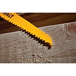 DEWALT Reciprocating Saw Blades, Taper Back, 6-Inch, 6 TPI, 5-Pack (DW4802)