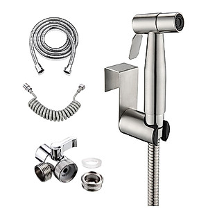 Hand protable Toilet Bidet Sprayer Gun Holder Stainless Steel Handheld Bidet Faucet Home Bathroom Shower Head Hose Self Cleaning (Color : PU Hose - 1.5m)