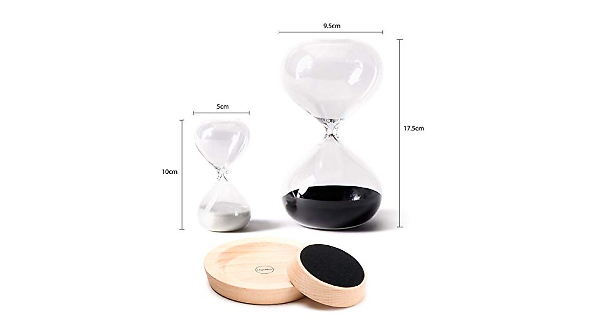 OrgaNice Hourglass Sand Timer Set - Boost Productivity & Focus