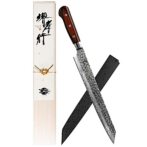 Sakai Takayuki 【The knife brand favored by Japanese chefs】 Damascus Sushi Knife Sashimi Knife Yanagiba Knife Japanese Knife 10.5 inch (MPN DY270)