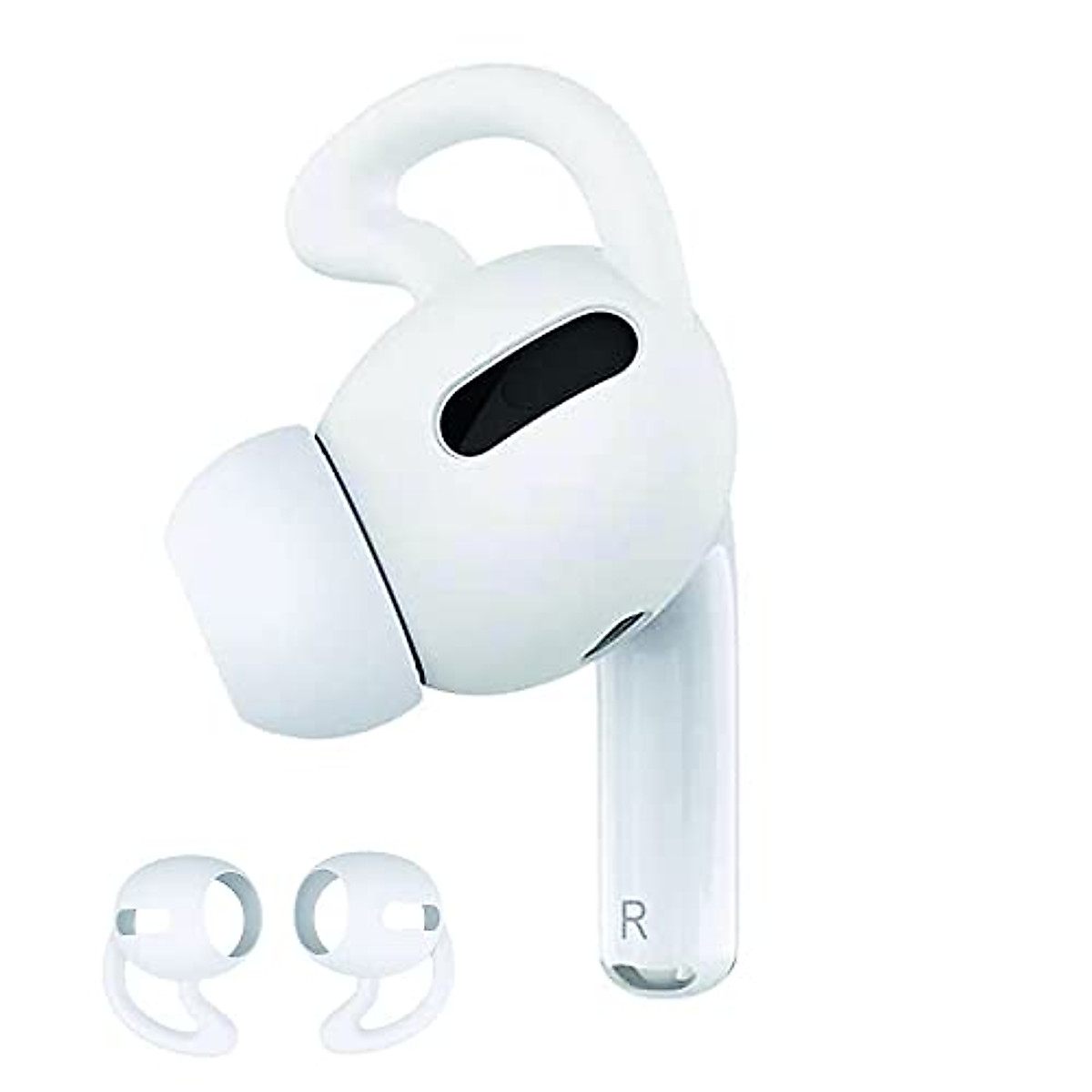 Single Replacement R Earbud for AirPods Pro 1st Generation with Detachable Ear Hooks Right Ear Side