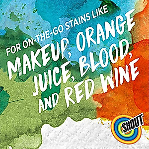 Shout Wipe and Go Instant Stain Remover, for On-the-Go Laundry Stains, 12 Count - Pack of 12 (144 Total Wipes)