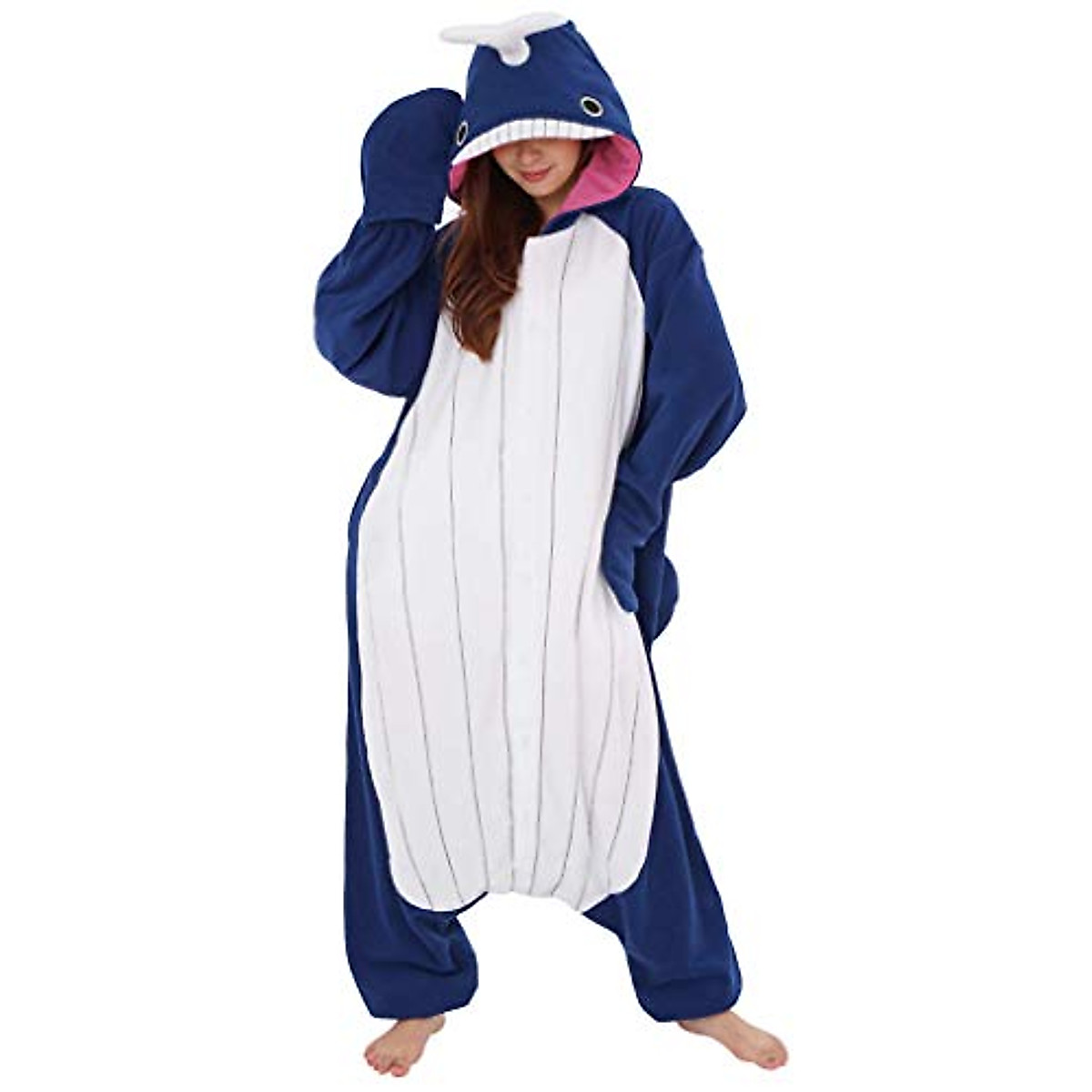 SAZAC Whale Kigurumi Onesie Costume Blue