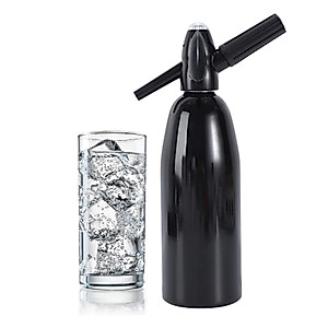 Soda Water Maker, Soda Siphon Bottle, Aluminum Seltzer Water Maker, Soda Water Generator, Soda Water Machine For Making Carbonating Beverages, Soda Machines For Home Kitchen Bar Party