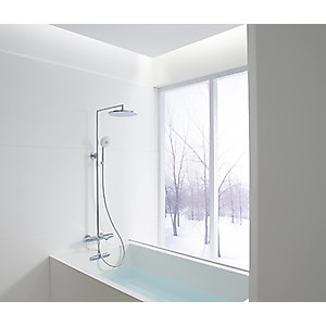 KOHLER K-1136-0 Underscore Rectangle 66-Inch x 36-Inch drop-in bath with end drain, White