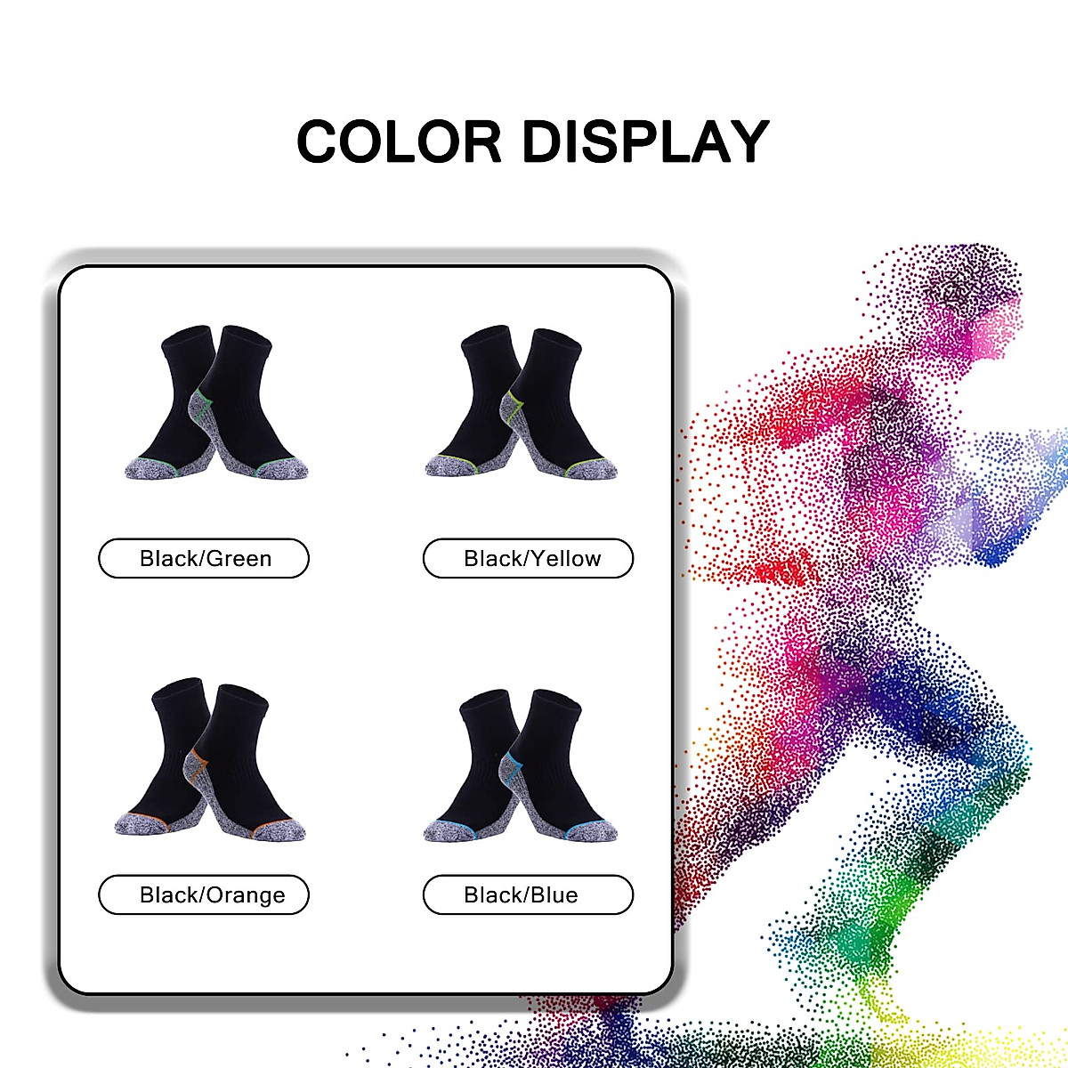 Copper Infused Quarter Socks Improve Foot Health Odor Control with Moisture Wicking Durable Comfortable Fit (5 Pairs)