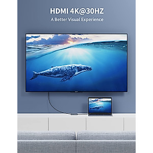 USB C Hub, 9-in-1 USB C Hub Multiport Adapter with USB 3.0, 4K HDMI, 100W PD Charging, SD/TF Card Reader, RJ45 Ethernet, VGA and Audio Jack, Hurple USB-C Hub for MacBook Pro iPad Pro and More