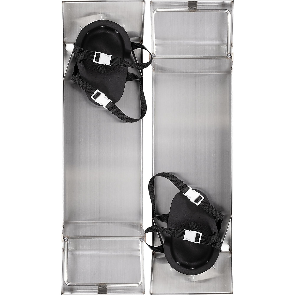 MARSHALLTOWN Concrete Stainless Steel Knee Boards with Knee Pads, Contractor-Grade, Built-in Toe Brackets, Durable, KB230