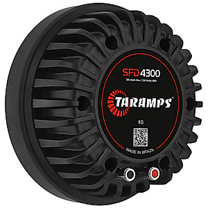 Taramp's SFD 4300 Compression Driver - 8 Ohms 150 Watts RMS 300W MAX Power - Kapton Voice Coil Great for Mid to Mid-High Phenolic Diaphragm, Car Audio