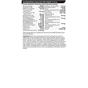 VetriScience Canine Plus Senior Multivitamin for Dogs, Chewable Tablet â€“ Senior Dog Multivitamin with 25+ Key Nutrients, Vitamins and Minerals for Dogs, Homemade and Raw Diets