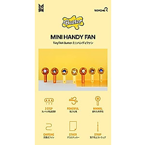 Royche TinyTAN Butter Official Baby Mini Handheld Handy Fan Personal Portable Fan (Jung Kook)
